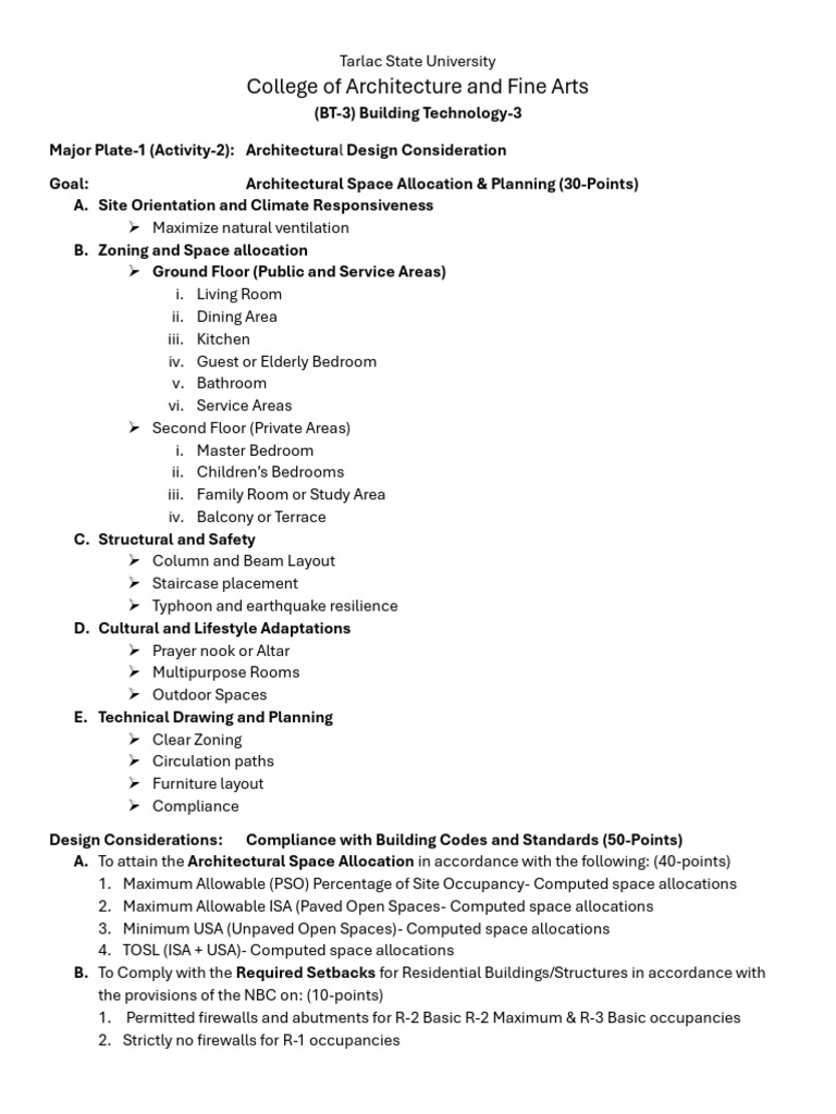MP 1 Activity 2 Archl Design Consideration | PDF | Architectural Design ...