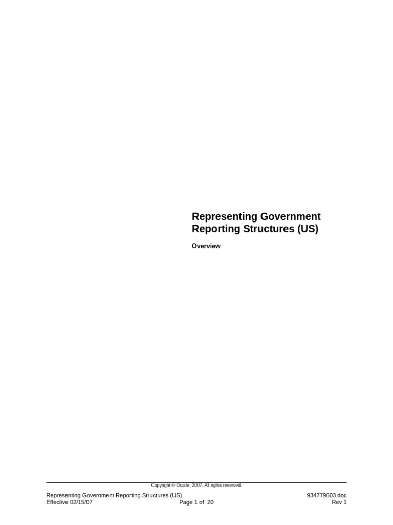 10 - Representing Government Reporting Structures (US) EDU307AY | PDF ...
