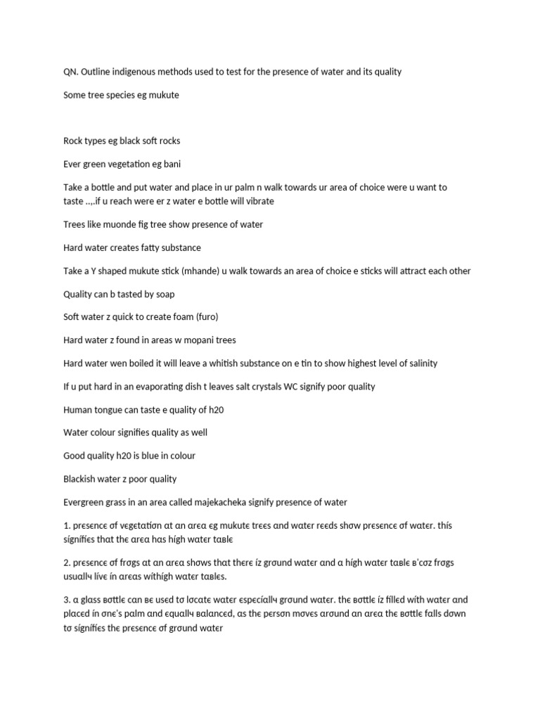 Iks Water Presence | PDF