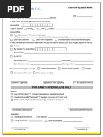Sbi Accout Closer Form | PDF