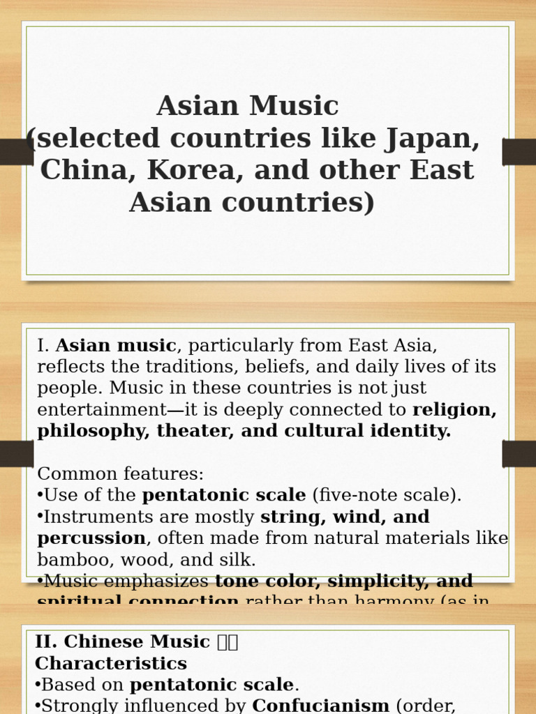 Traditional East Asian Music Overview | PDF | Musical Instruments ...
