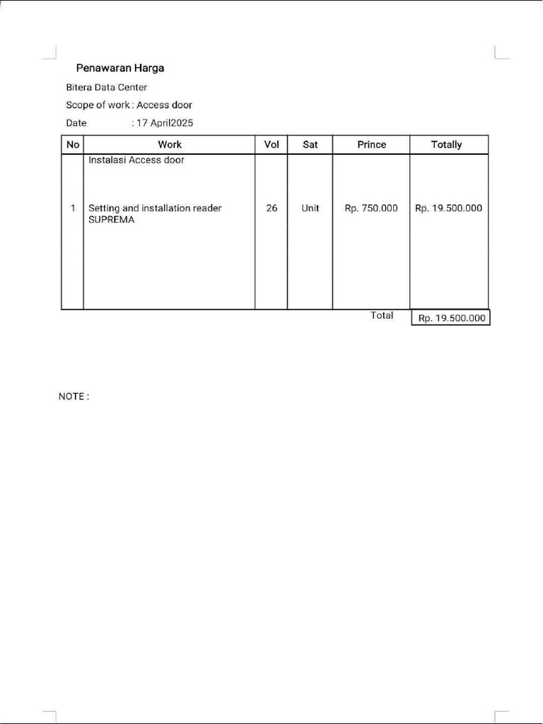 Installation Reader Bitera Data Center | PDF