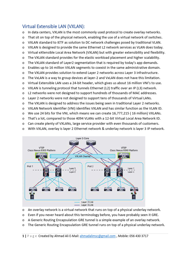 Understanding VXLAN in Modern Networks | PDF | Computer Network ...