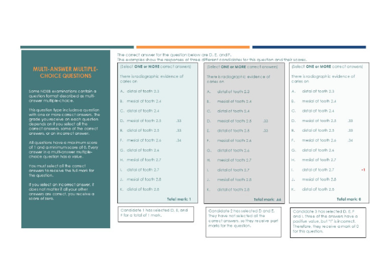 Multi Answer Multiple Choice Questions en | PDF
