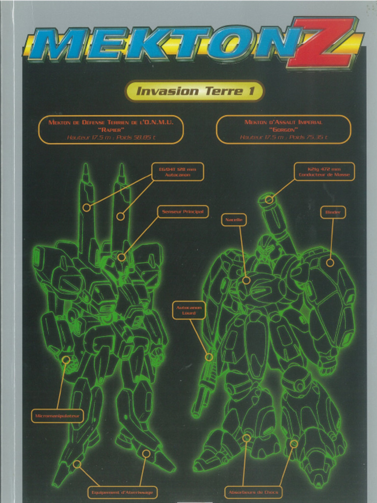 Mekton Z-Invasion Terra 1 (Antha) | PDF