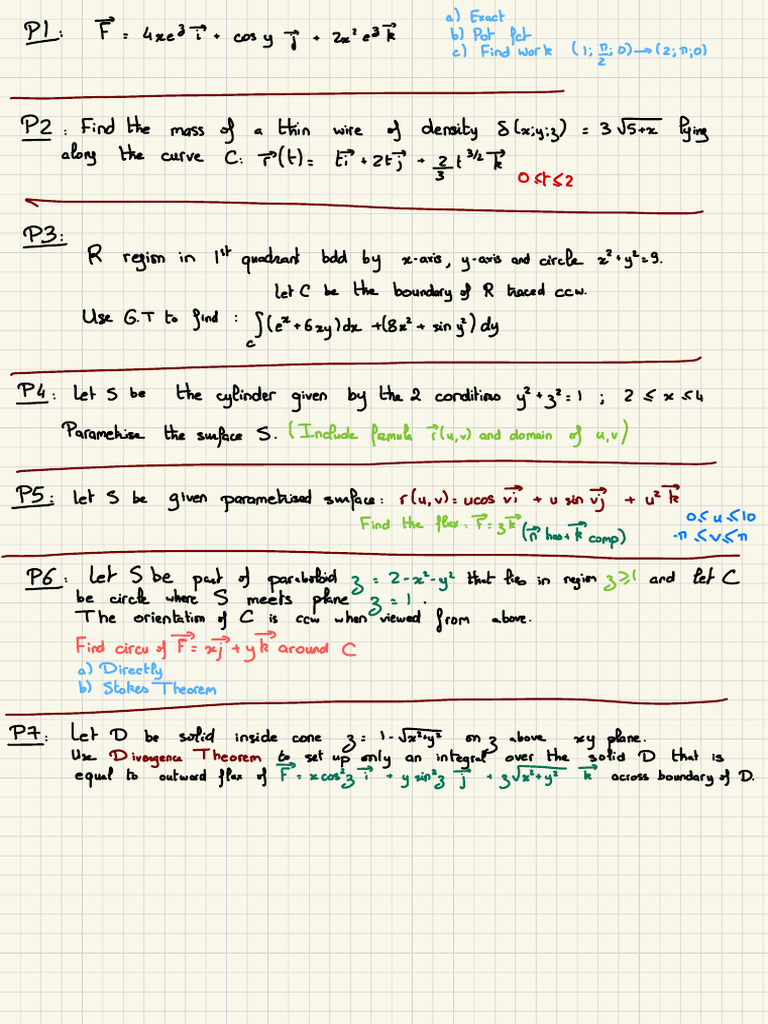 Spring 2022 Previous Questions | PDF | Multivariable Calculus | Mathematical Analysis