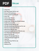 Volo Health Insurance TPA Network List | PDF