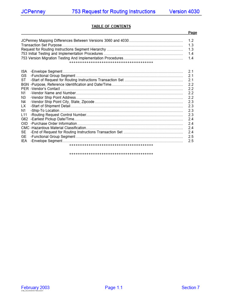 EDI 753 Fillable JCP Routing Request Form | PDF | Electronic Data Interchange | Information ...