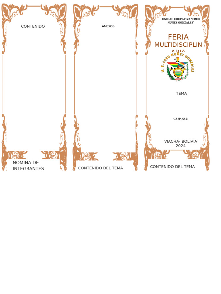 Triptico FERIA | PDF