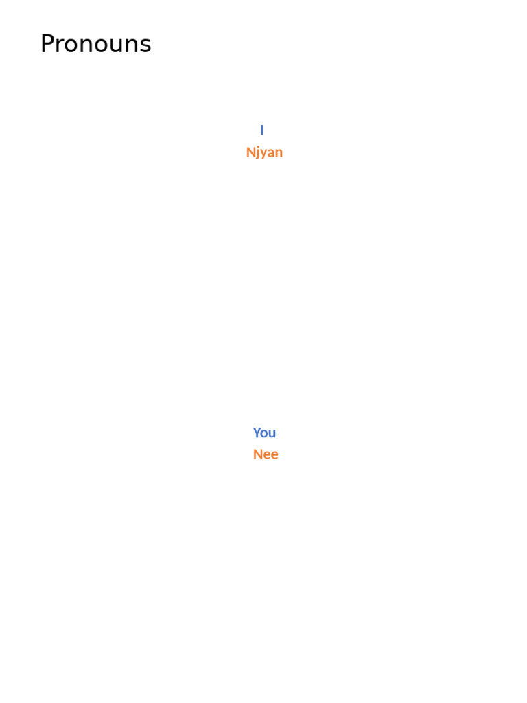 Pronouns | PDF