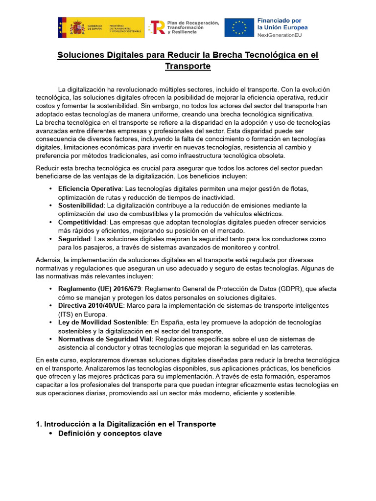 Brecha Digital | PDF | Internet de las Cosas | Transporte