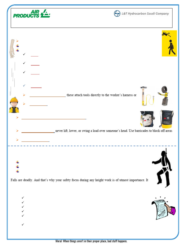 23-12-2023 Loose Materials and Working at Height | PDF | Safety