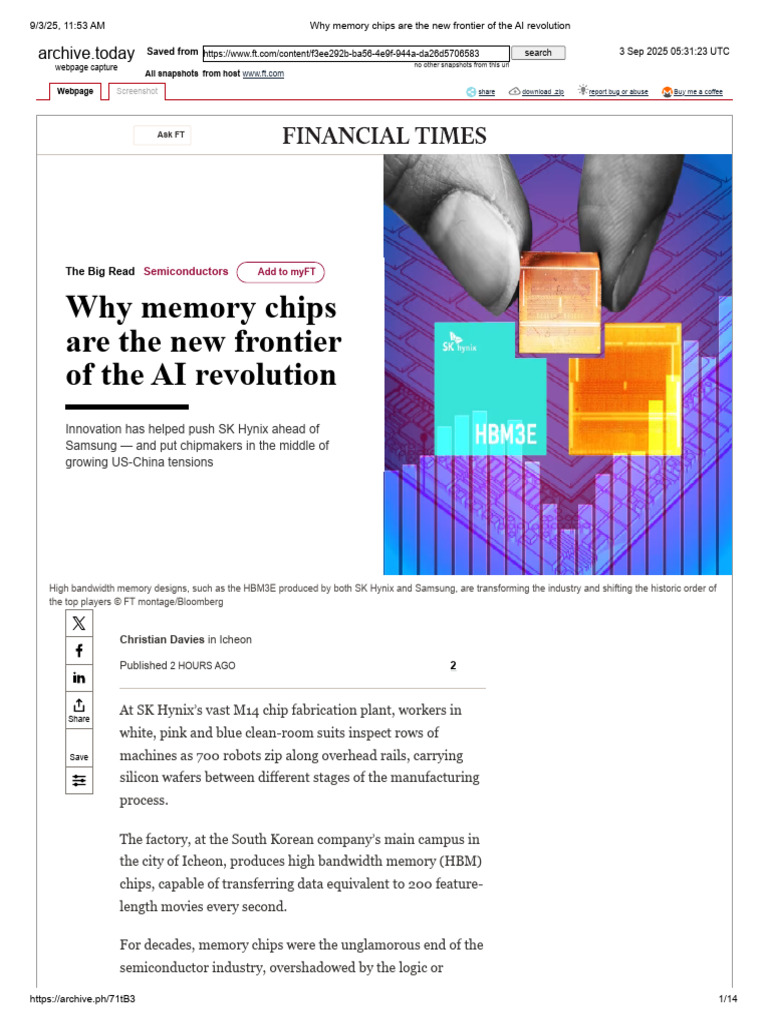 Memory Chips: Key to AI Advancement | PDF | Computer Engineering ...