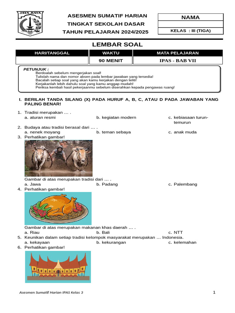 Ph Ipas Bab 7 Kelas 3 (2) | PDF