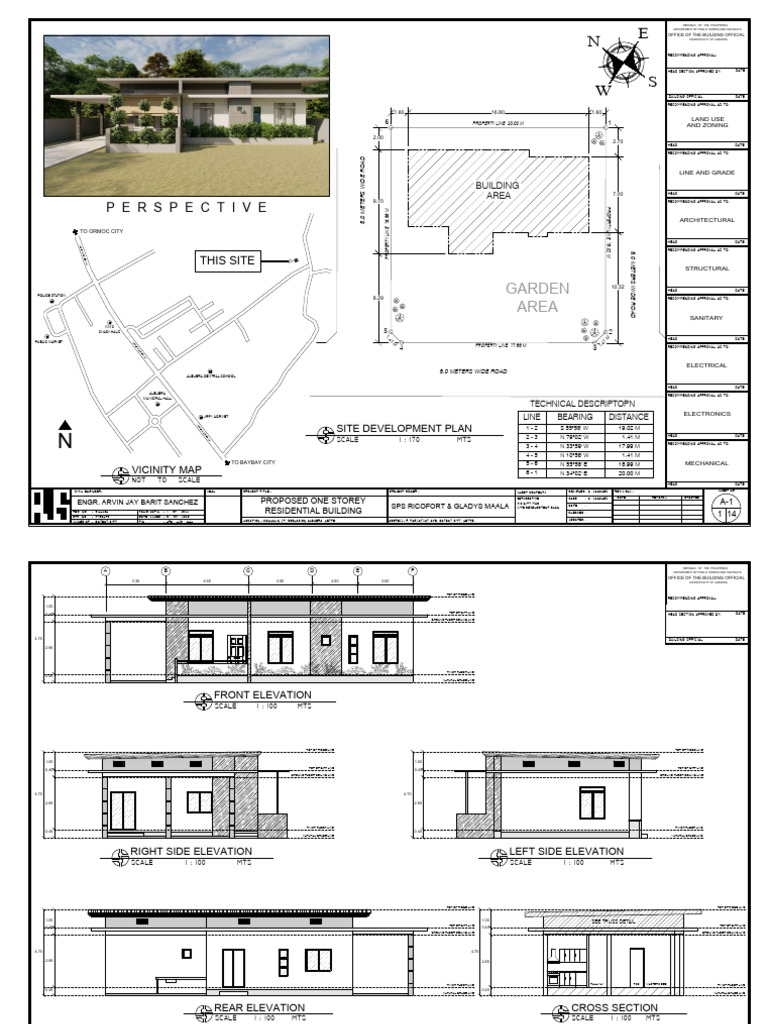 Proposed One-Storey Residential Building | PDF | Buildings And Structures