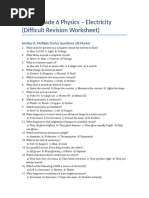 Grade 6 Forces and Motion Worksheet | PDF | Force | Weight