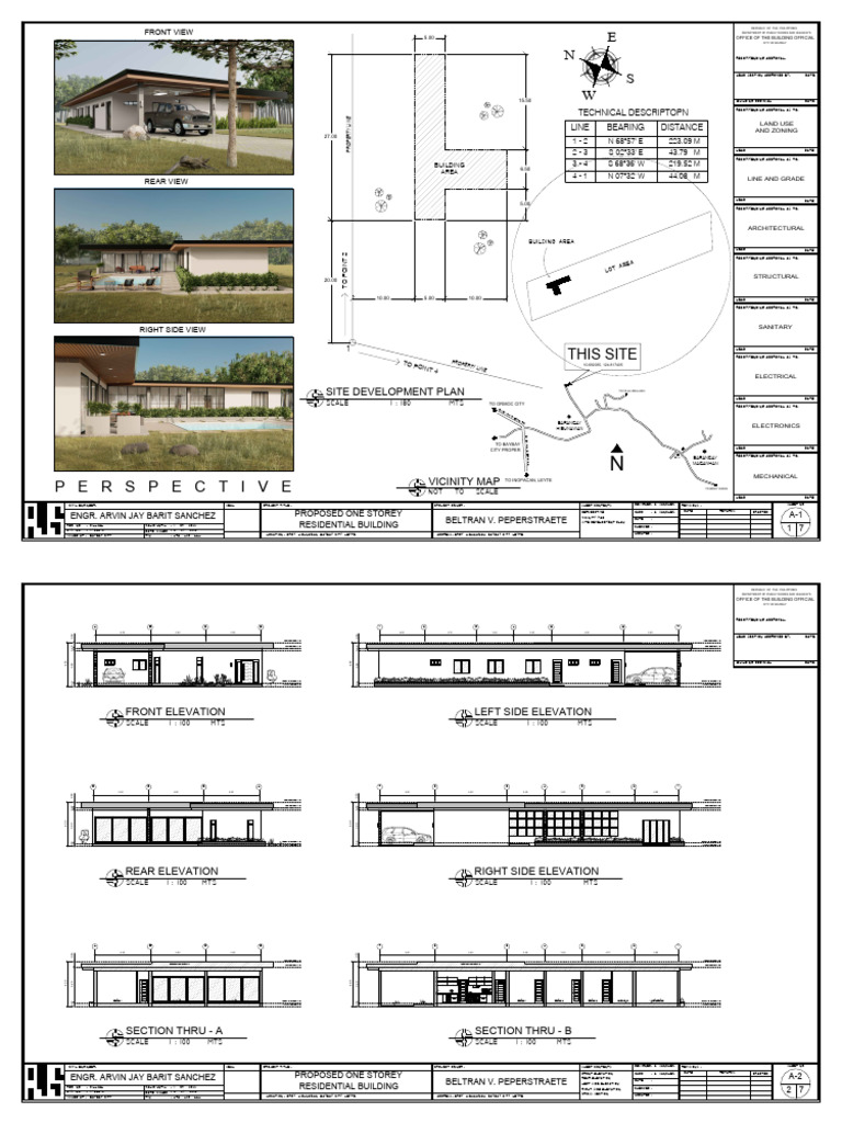 Site Development Plan for Baybay Home | PDF | Architectural Design ...