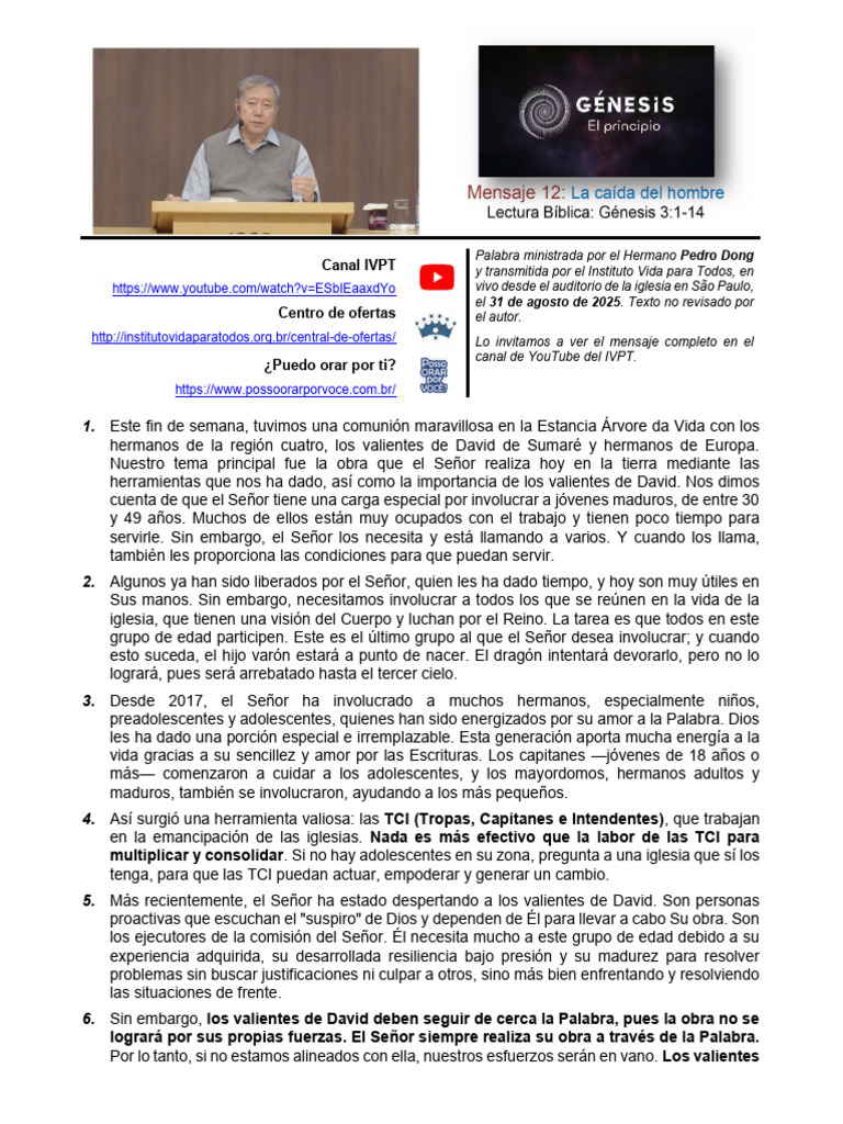Biografía de Pedro Dong | PDF | Cristo (título) | Satán