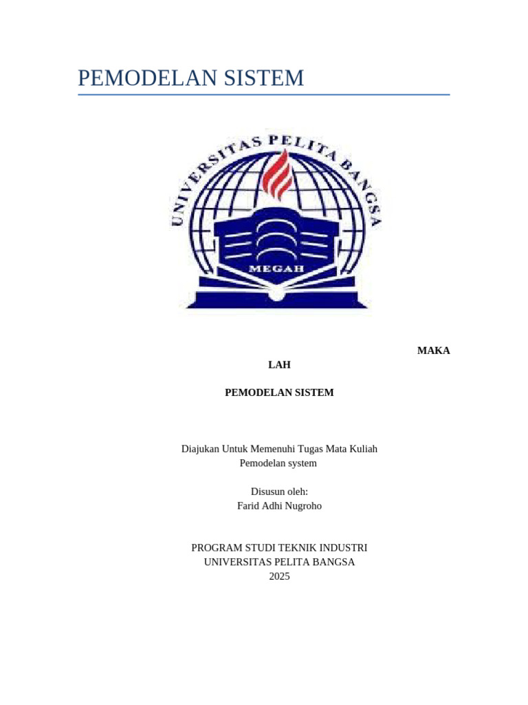 Pemodelan Sistem: Konsep dan Jenis | PDF