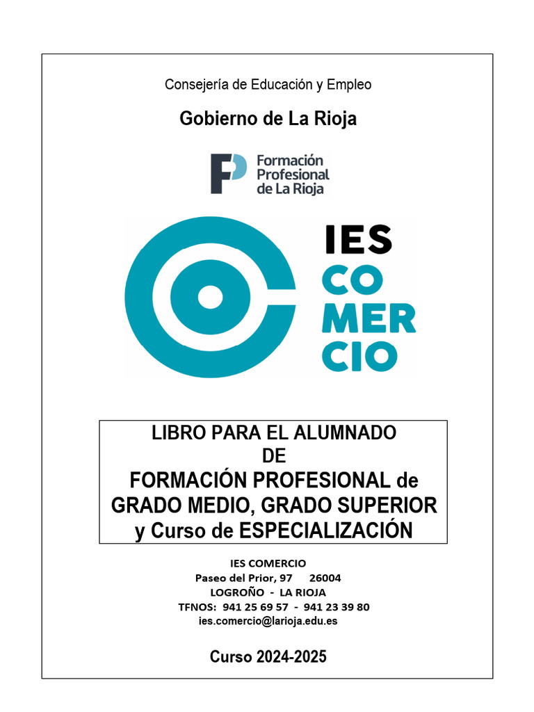 Libros de Texto IES Comercio 2024-2025 | PDF | Salón de clases ...