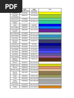 Tabela de Códigos de Cores RGB | PDF | Modelo de cores RGB | Cor