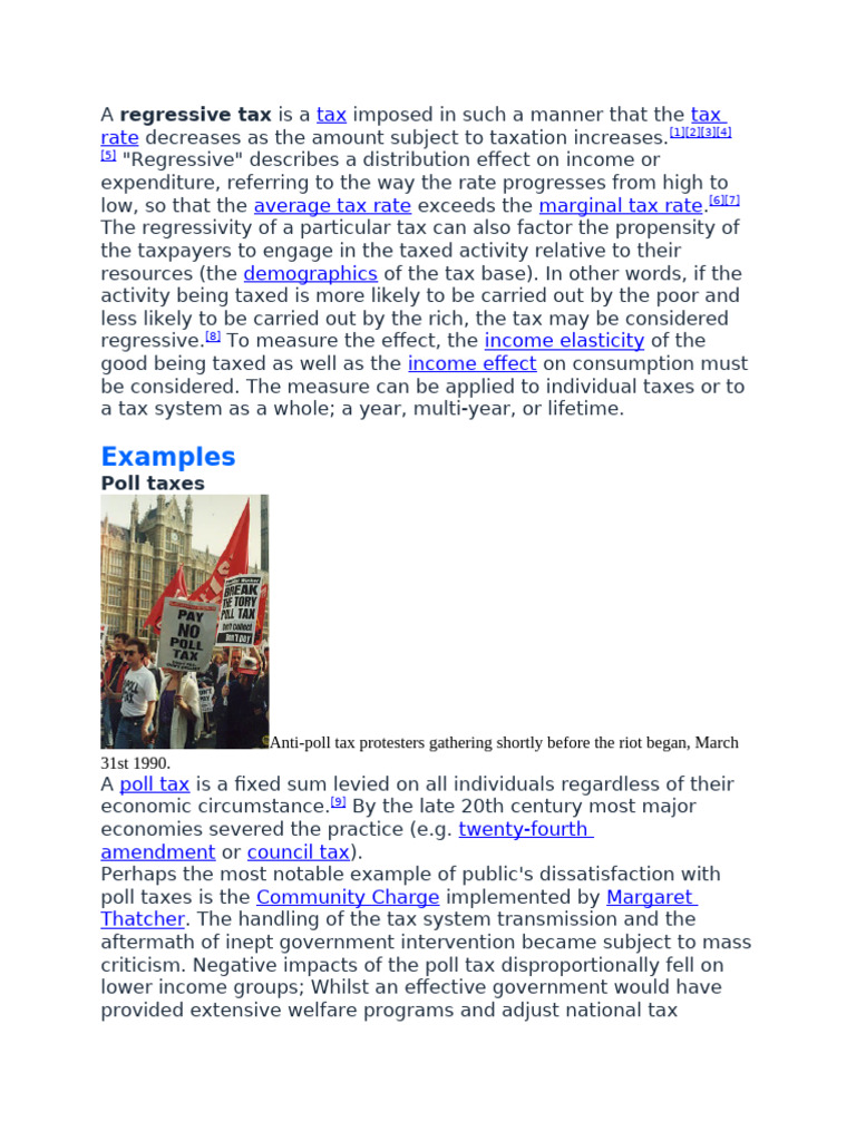 Understanding Regressive Taxes Explained | PDF | Taxes | Economies