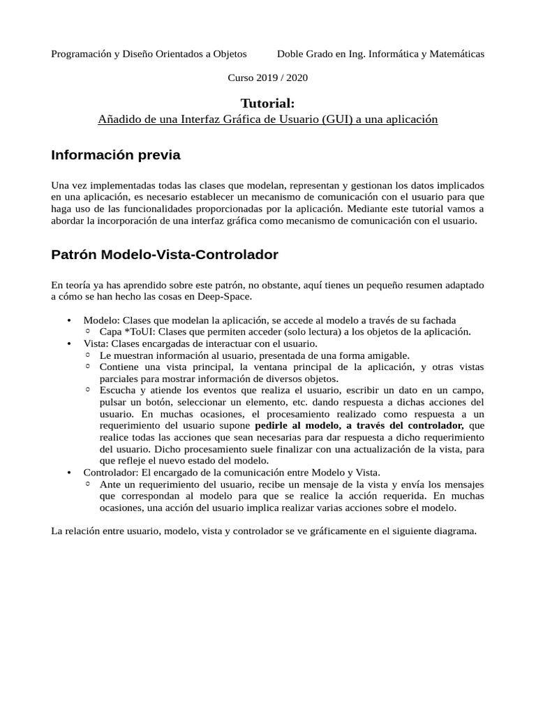 Tutorial GUI Practica 5 | PDF | Interfaces gráficas de usuario ...