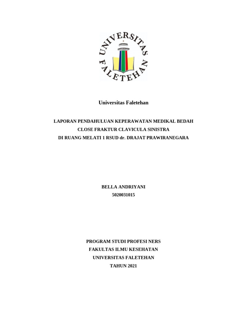 LP Close Fraktur Clavicula Bella Andriyani | PDF