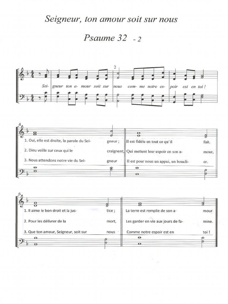 Psaume 32 | PDF