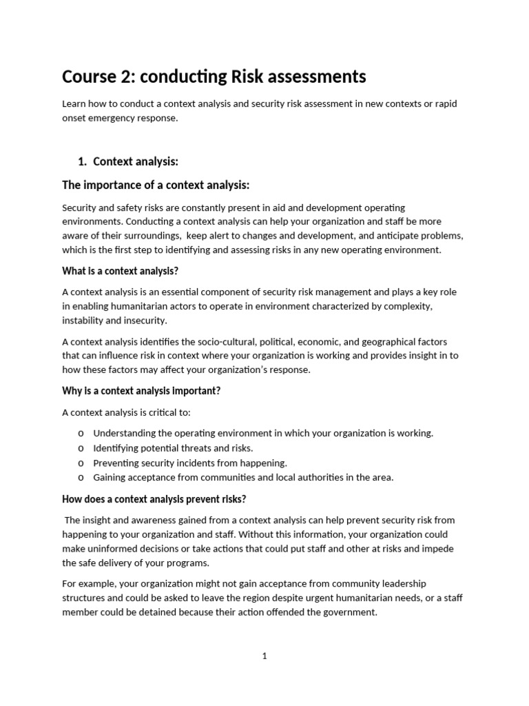 2 - Conducting Risk Assessment | PDF | Risk | Risk Assessment