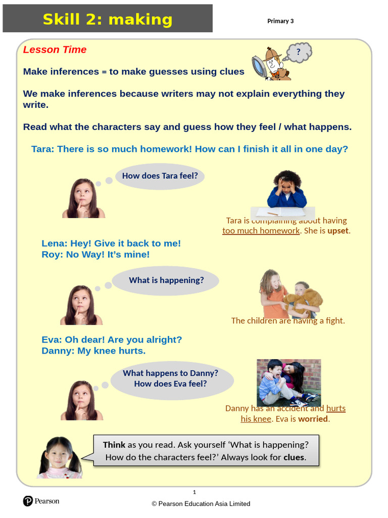 Reading Booster P3 Skill2 Makeinferences | PDF