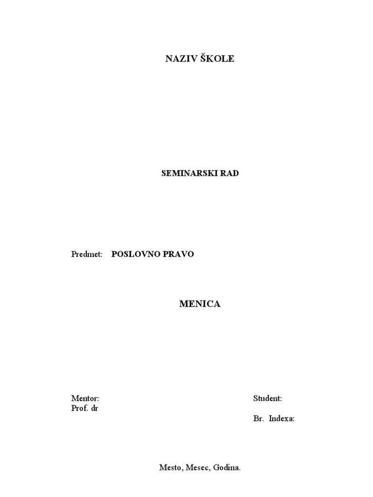 Menica | PDF