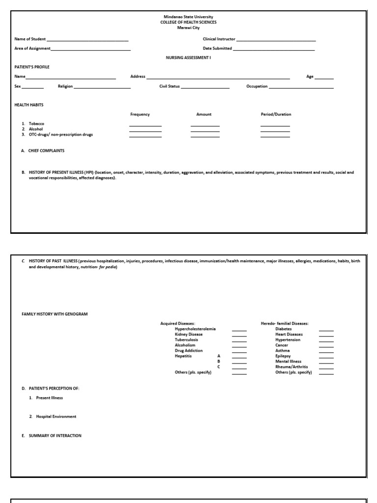 Physical Assessment Tool | Nursing | Medical Diagnosis
