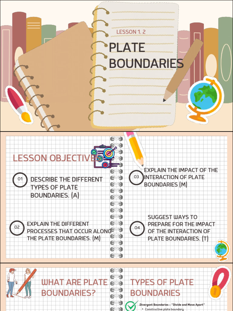 Lesson 1. 2 Plate Boundaries LECTURE | PDF | Plate Tectonics | Volcano