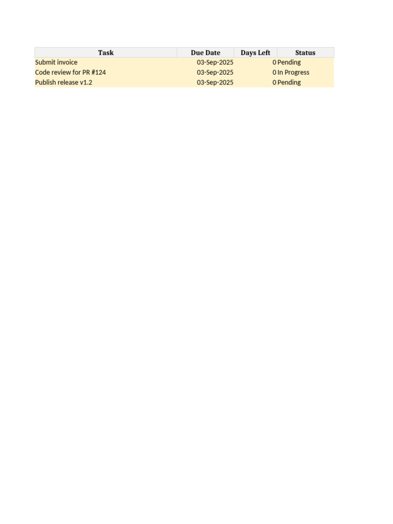 Deadline Tracker | PDF