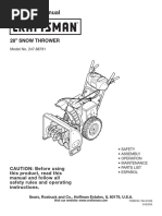 Toro Snowthrower CCR 2000E Operator's Manual | PDF