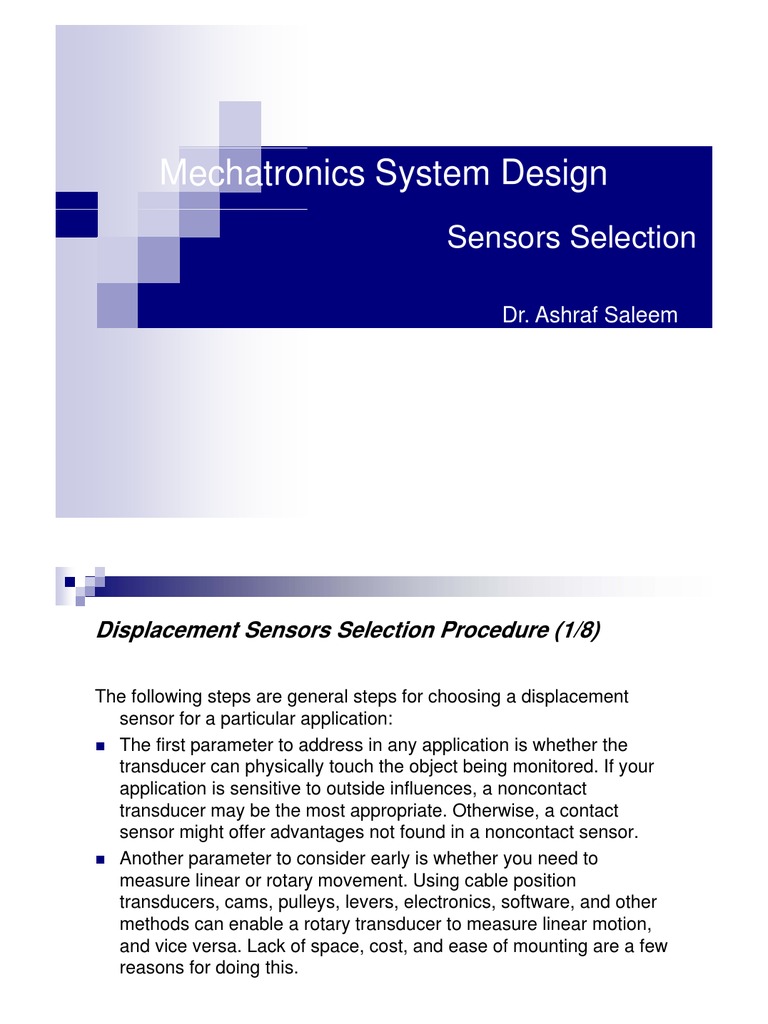 Sensors Selection | PDF | Thermocouple | Sensor