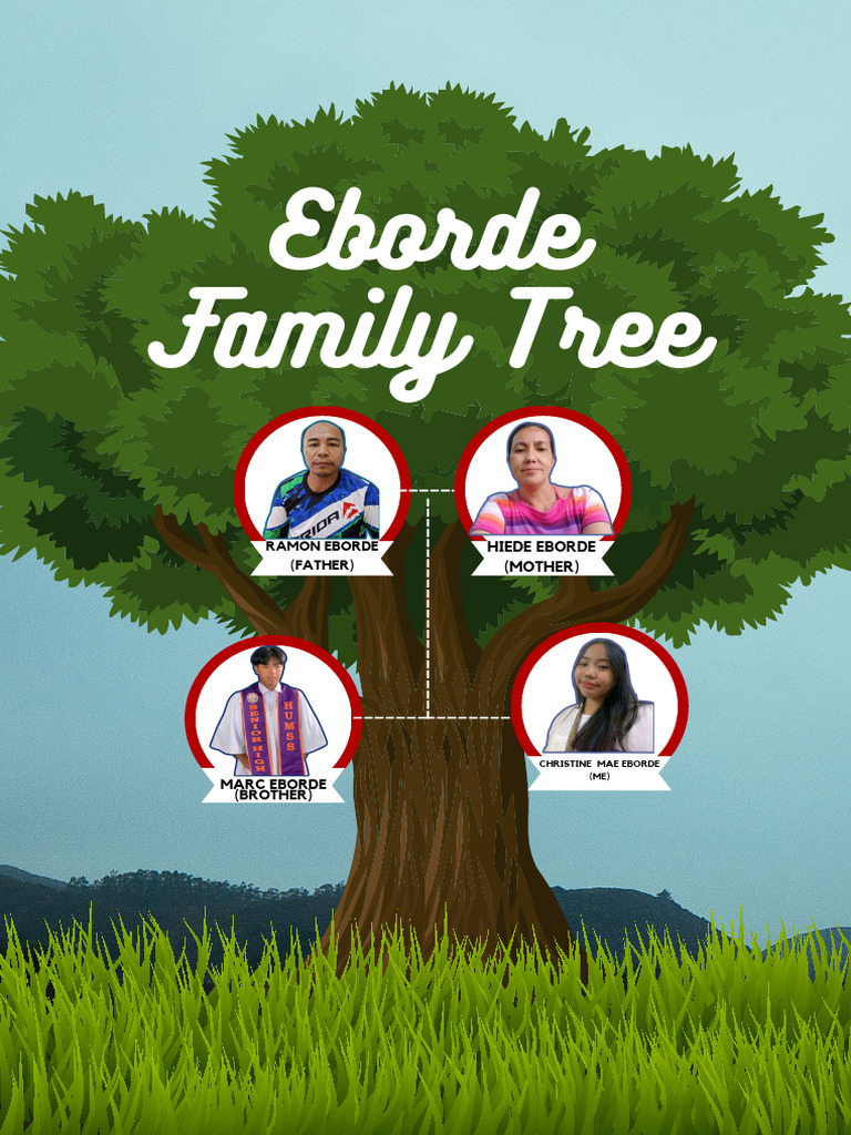 White Modern Family Tree A4 Document | PDF