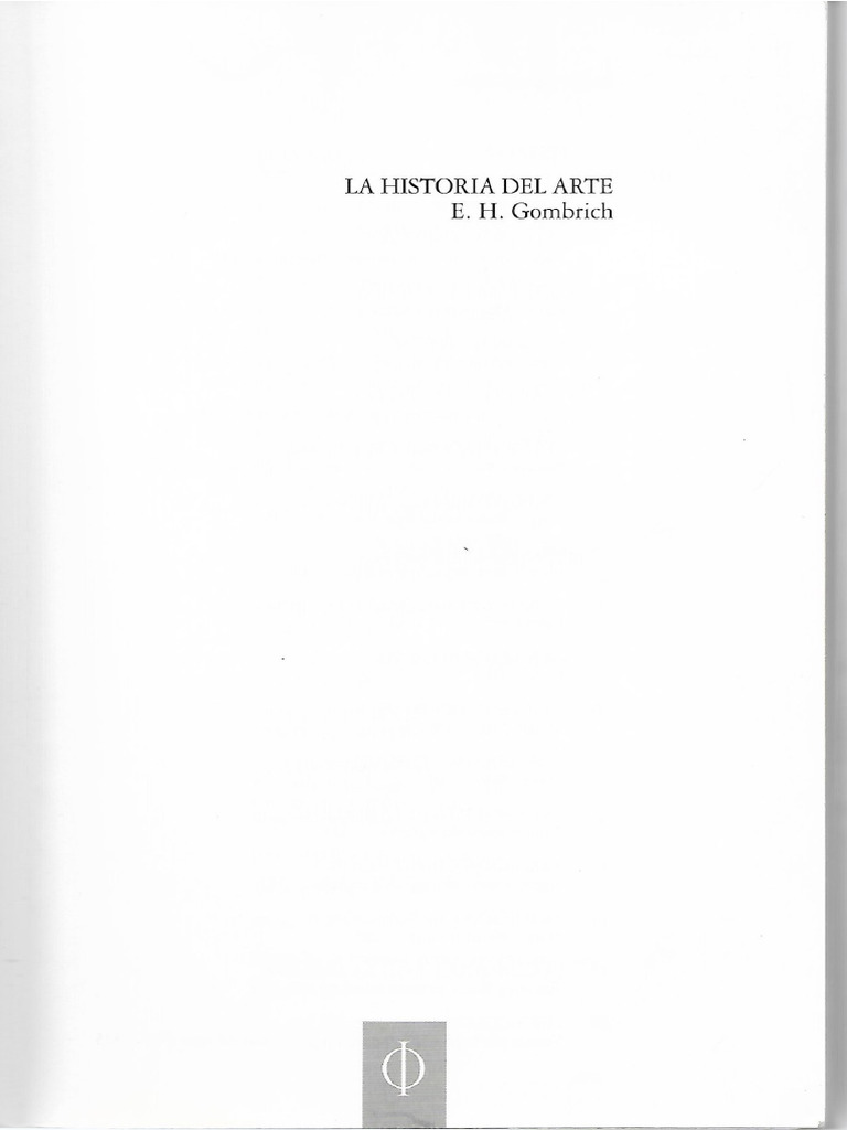 El Arte y Los Artistas. E. H. Gombrich | PDF