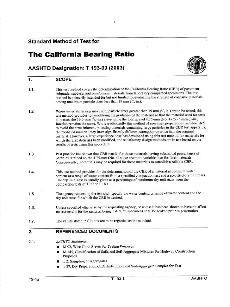 Aashto T 193 | PDF