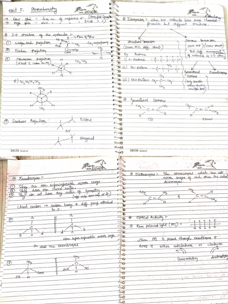 Chemistry Unit 5 Handwritten Notes Ashish Raj | PDF