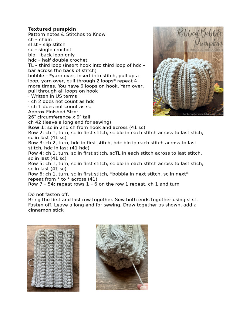 Textured Pumpkin | PDF