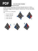 cách giải RUBIK 3x3 | PDF