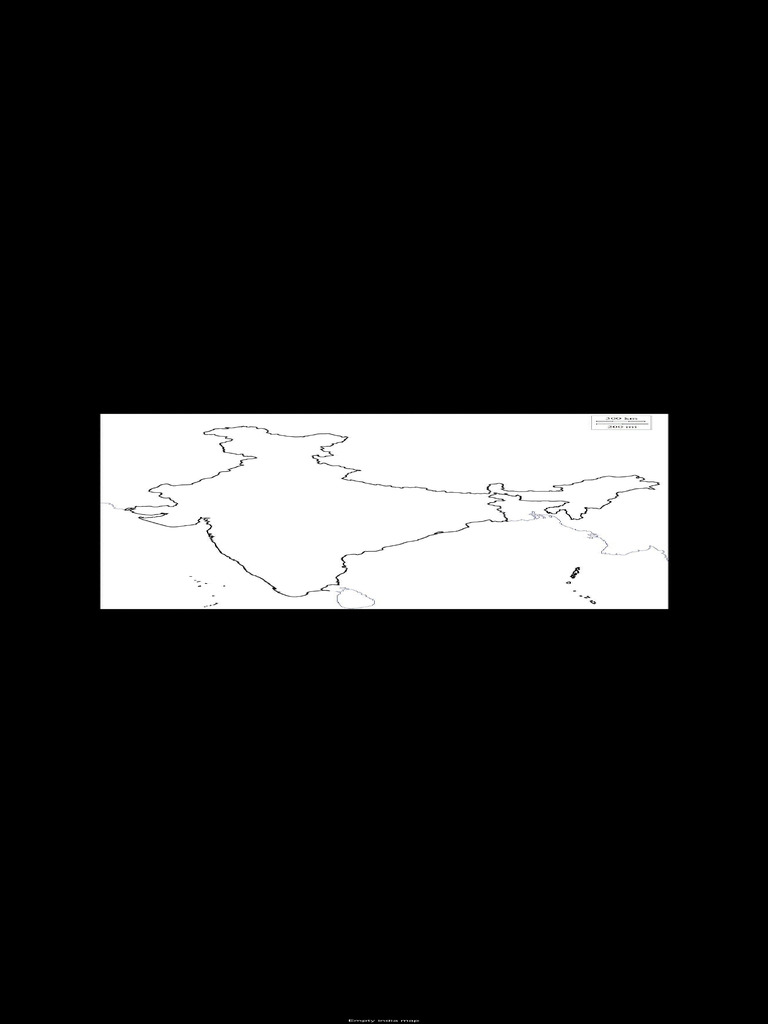 Blank Political Map of India PDF | PDF | Plateau | Map