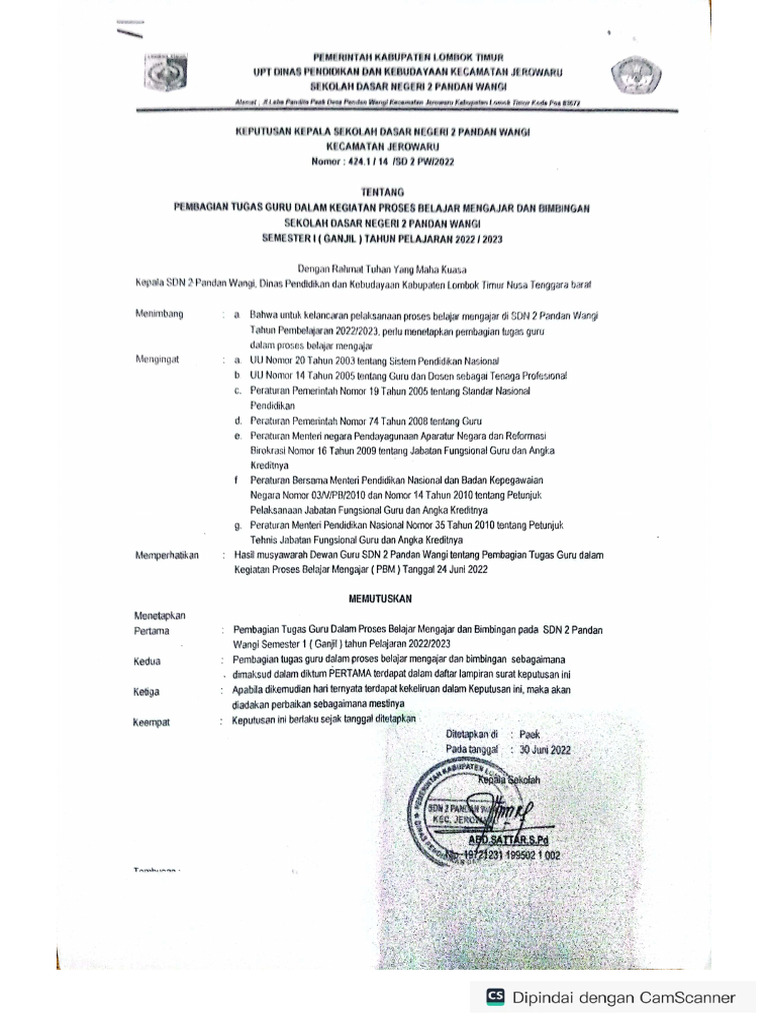 SK 2022 Ganjil | PDF