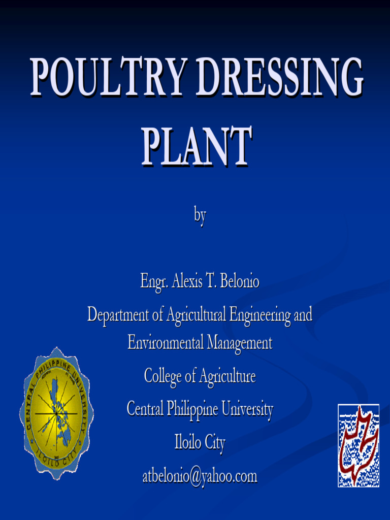 Poultry Dressing Plant Layout Guide | PDF | Wall | Roof
