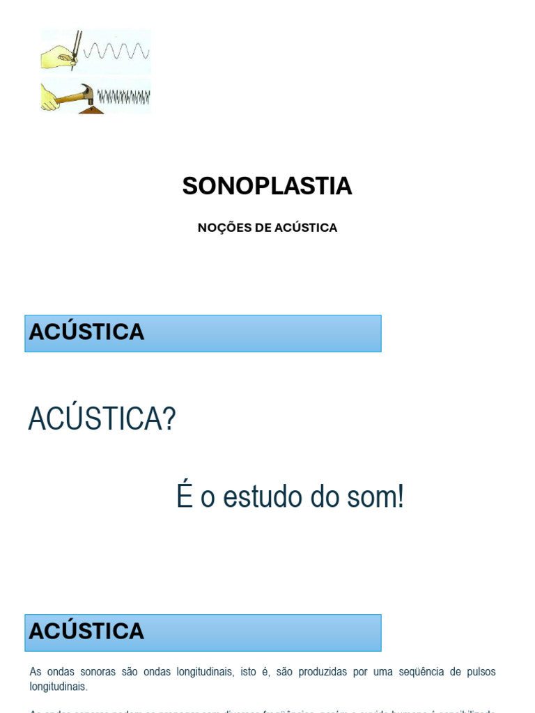 ACÚSTICA | PDF | Acústica | Som