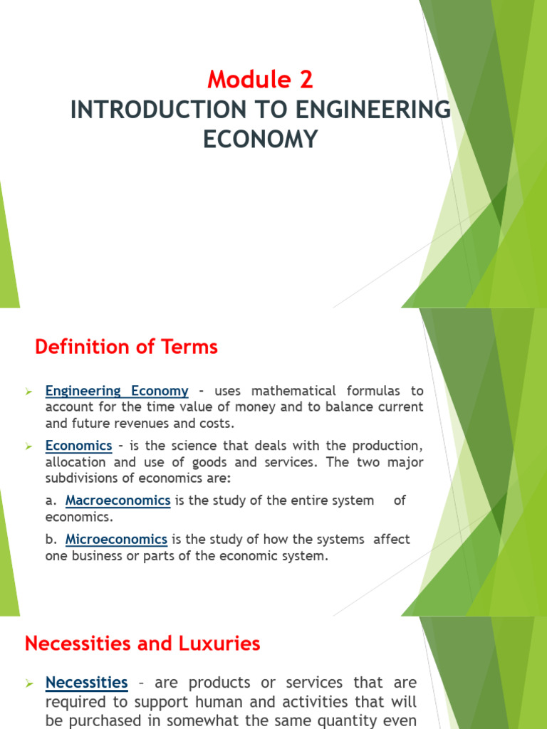 Introduction to Engineering Economy | PDF | Demand | Supply (Economics)