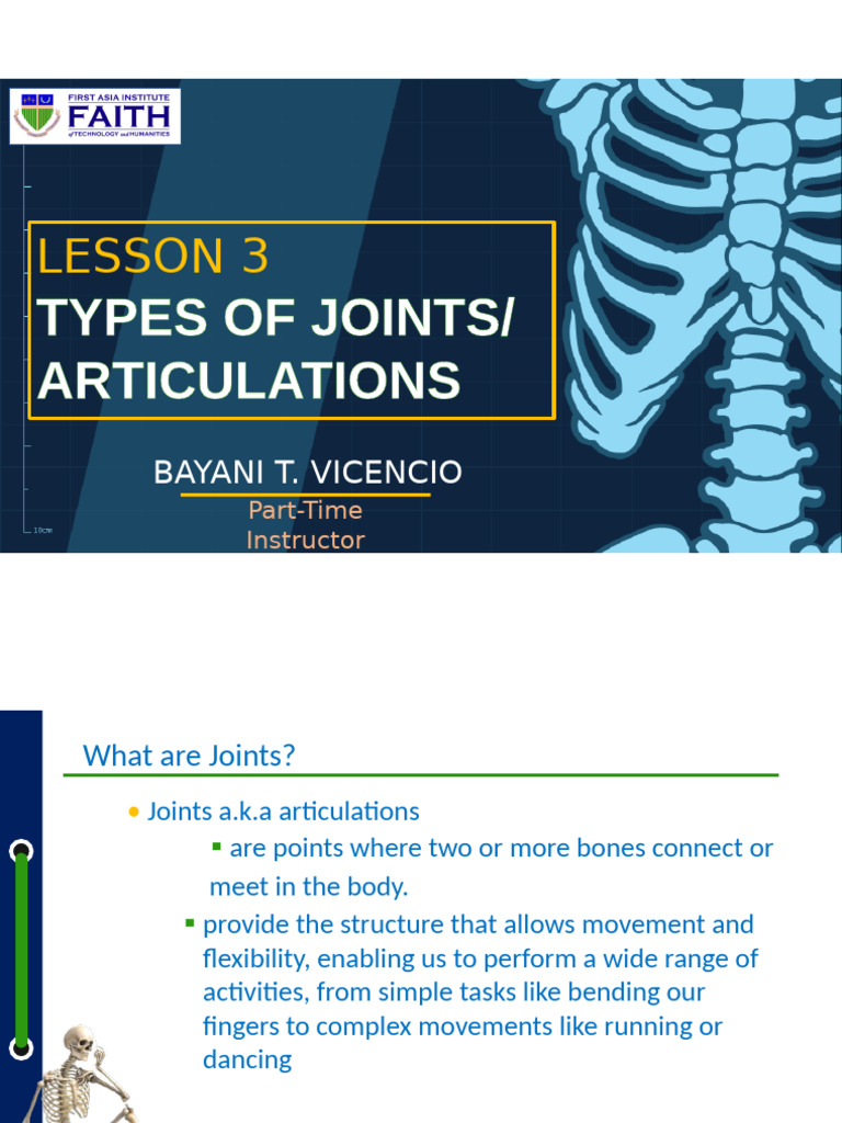 Joints | PDF | Anatomical Terms Of Motion | Joint