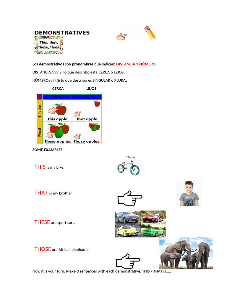 Demonstrative S | PDF